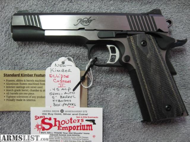 ARMSLIST - For Sale: KIMBER ECLIPSE CUSTOM II-45ACP