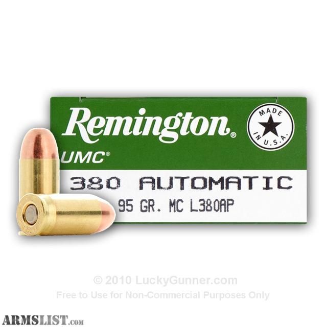 ARMSLIST For Sale Ammo 380 Auto 95 Gr MC Remington UMC