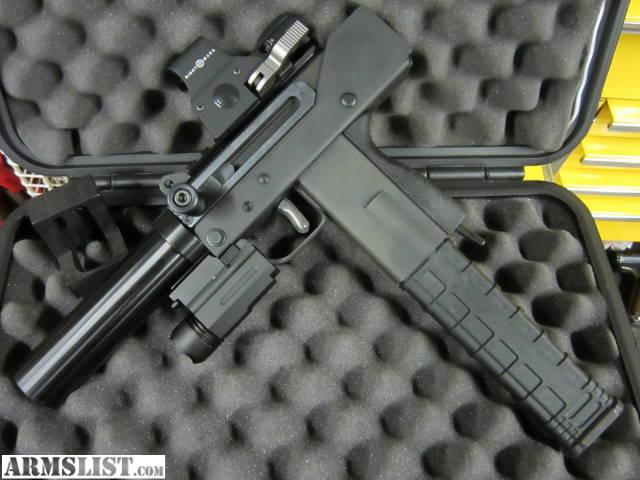 ARMSLIST - For Sale: Mini Mac 11 Tactical 9mm with holo sight and LED flashlight