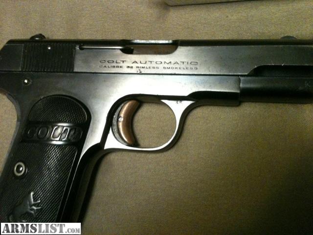 ARMSLIST - For Sale: 1903 32 cal COLT AUTOMATIC pistol