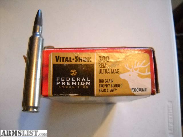 ARMSLIST - For Sale: 300 Rem Ultra Mag Ammo - Federal Premium