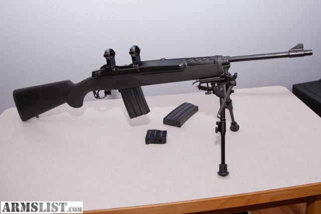 ARMSLIST - For Sale: Ruger Mini-14 with Harris bipod+Extras