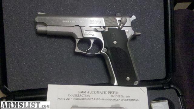 ARMSLIST - For Sale: Smith & Wesson Model 659 Stainless Steel 9mm