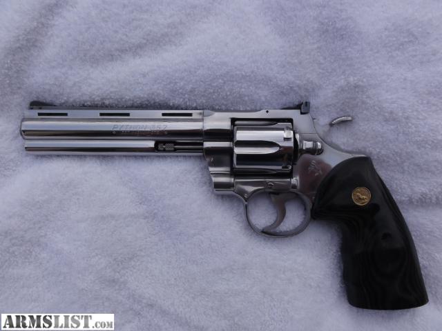ARMSLIST - For Sale: Colt Python 6" Bright Stainless
