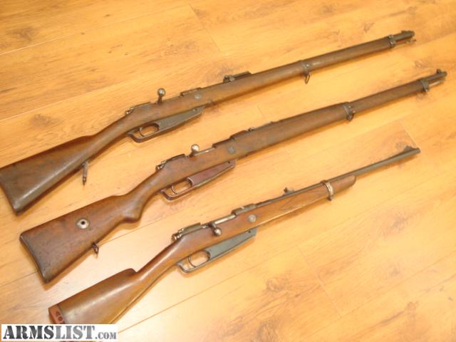 ARMSLIST - For Sale: (3) antique German 1888 Commission rifles 8mm .318 ...