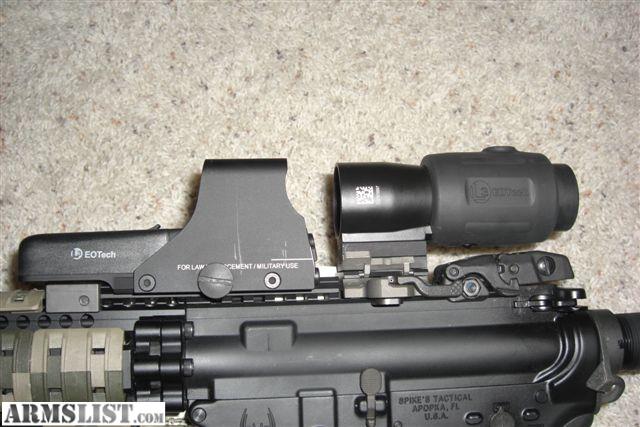 ARMSLIST - For Sale: EoTech 512.A65 and Eotech G23 FTS 3x magnifier