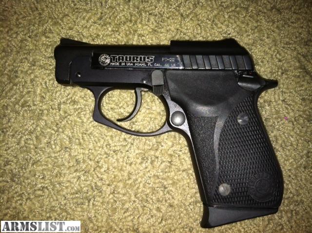 Taurus PT-22 22lr pistol great cond popup barrel SF bay area - Calguns.net