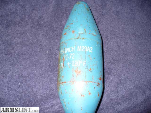 ARMSLIST - For Sale: USGI M29A2 3.5" Super Bazooka Training Round