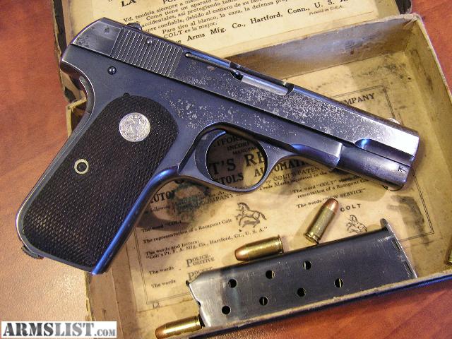ARMSLIST - For Sale: Colt 32 cal 1903 pocket pistol with original box