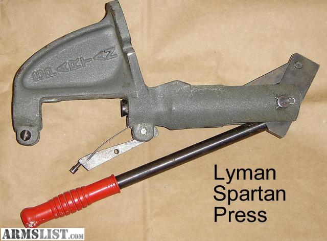 ARMSLIST - For Sale: Lyman Spartan Reloading Press