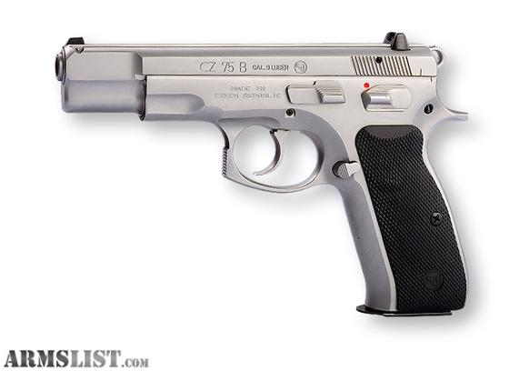 For Sale: CZ 75 B 9mm STAINLESS STEEL