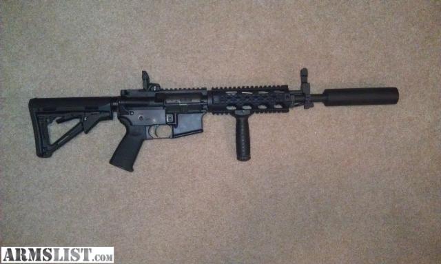 ARMSLIST - For Sale: registed short barrel ar15 with suppressor